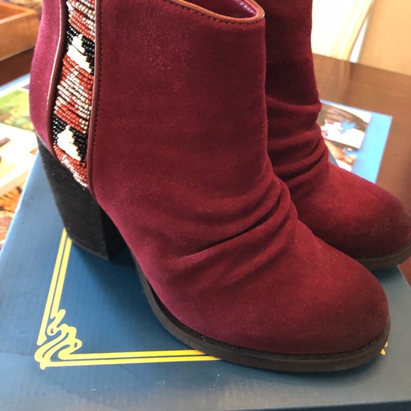 Sbicca | Shoes | Nib Sbicca Wine Kolli Boot 65 | Poshmark